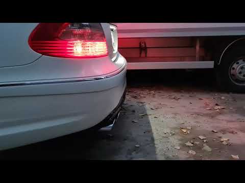 exhaust system mod W211 E550 m273 / przeróbka układu wydechowego - YouTube