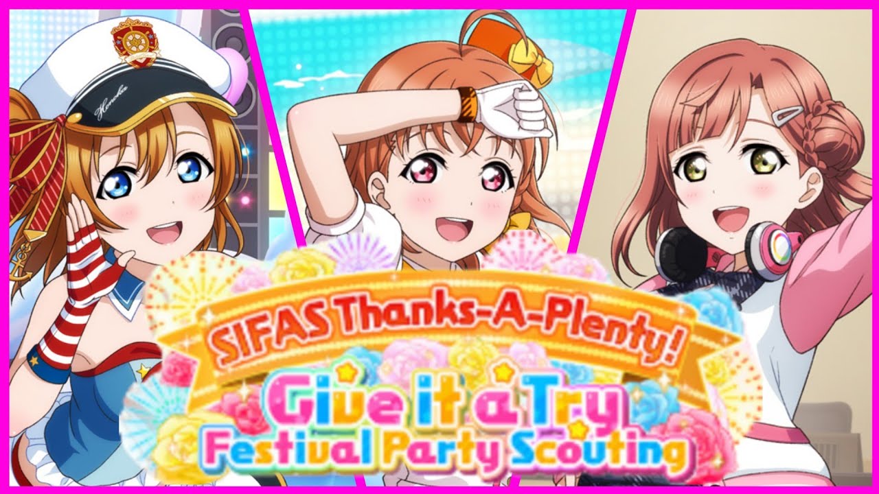 6th Attempt SIFAS-Thanks-A-Plenty Give it a Try Festival Party Scouting ...