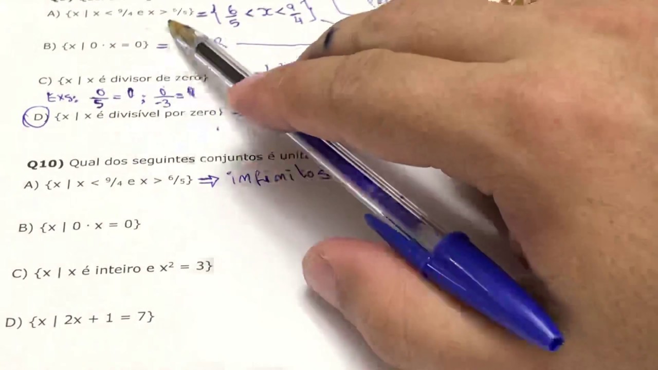 Conjuntos, Aula 4, Conjunto Vazio e Conjunto Unitário. - YouTube