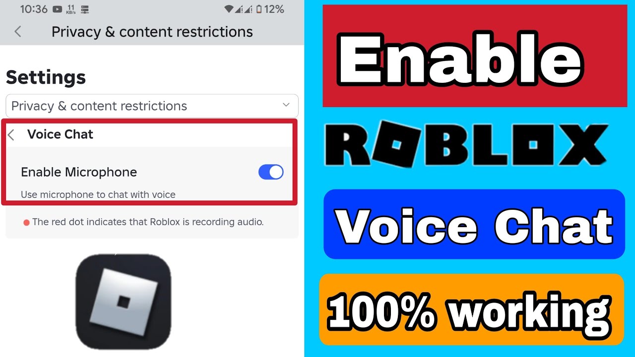 How to enable | turn on Roblox voice Chat 2025 | how to get voice chat ...