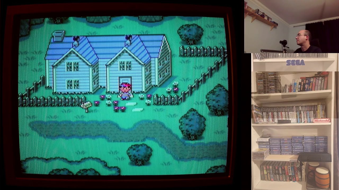 Earthbound Snes played on CRT TV - YouTube