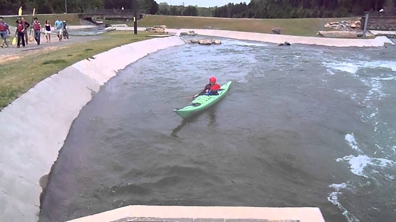 Alex paddling the Necky Looksha 17 footer at USNWC - YouTube
