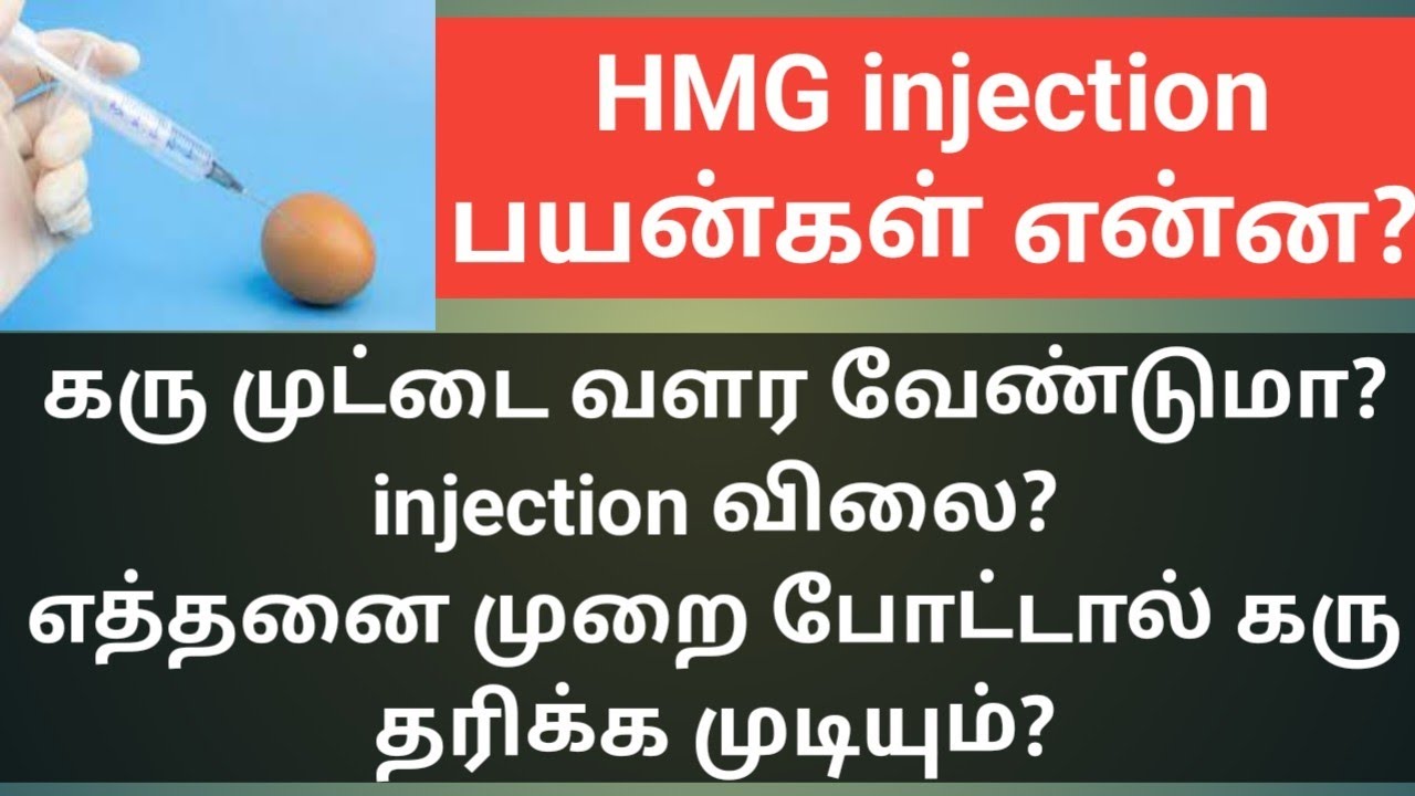 HMG injection uses in tamil | egg growth injection in tamil | Puguntha ...