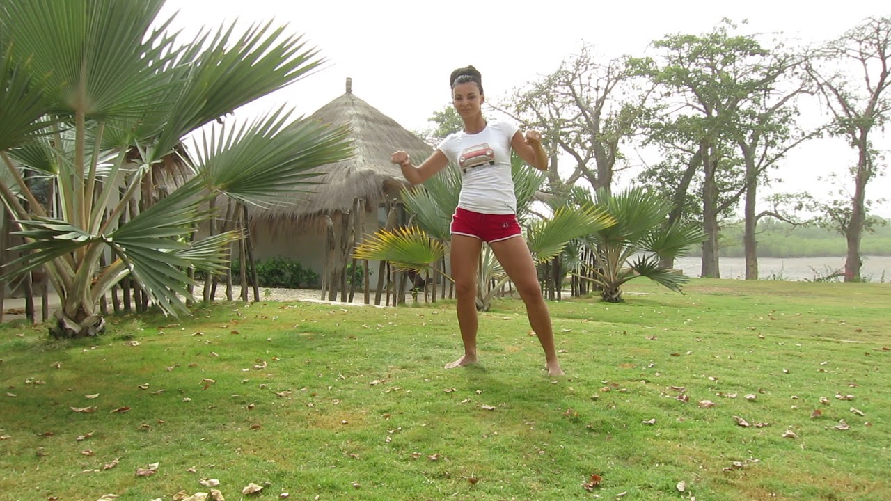 4 African dance steps. Senegal 2015, Les Paletuviers - Hotel - YouTube