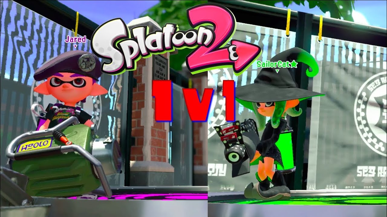 Splatoon 2 - 1v1 with Sailor Cats - YouTube