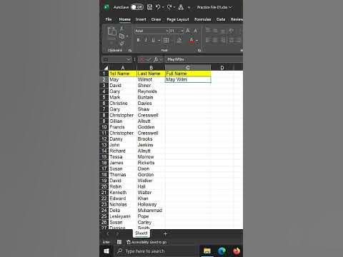 Microsoft Excel Time Saving Shorts Tips 😀 #excel #excelshorts #dataentry #shortsvideo - YouTube