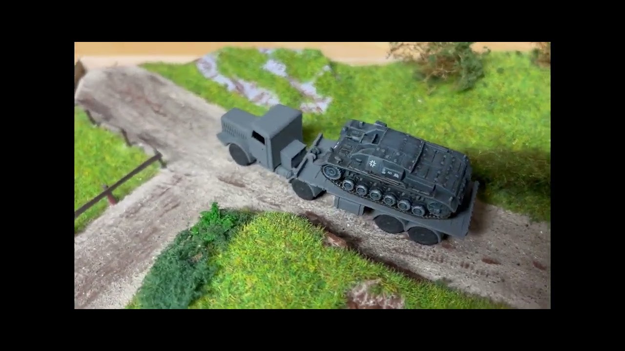 1/144 Kaelble tank transporter - YouTube