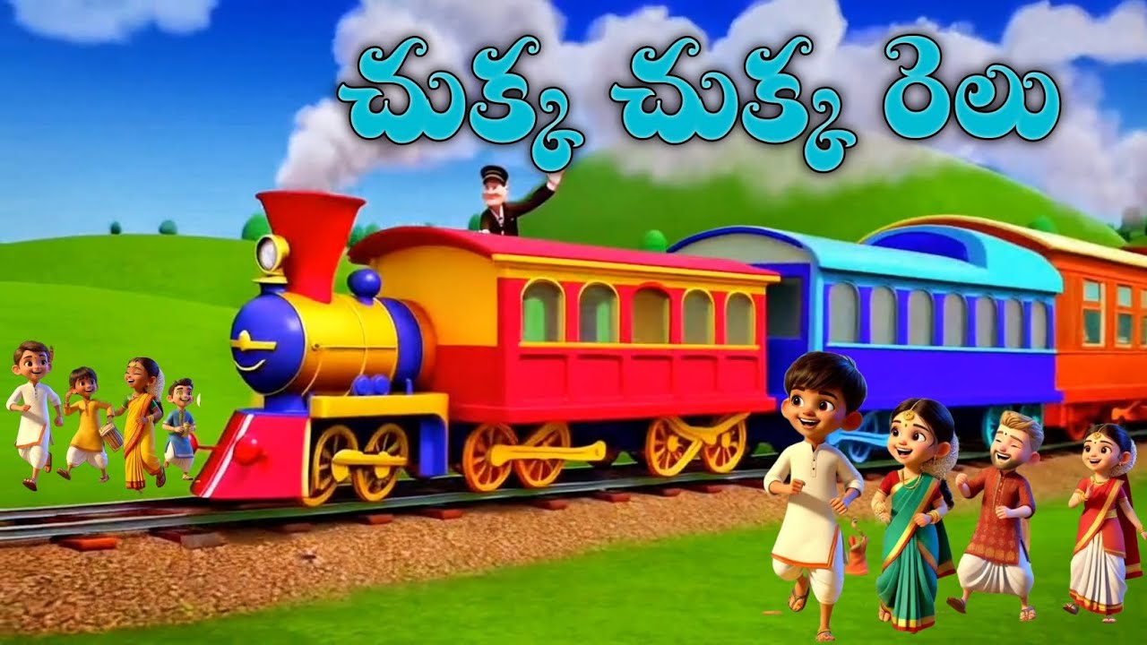 Chuk Chuk Railu #telugurhymes #kidsrhyems #nurseryrhymes #kidsvideo # ...