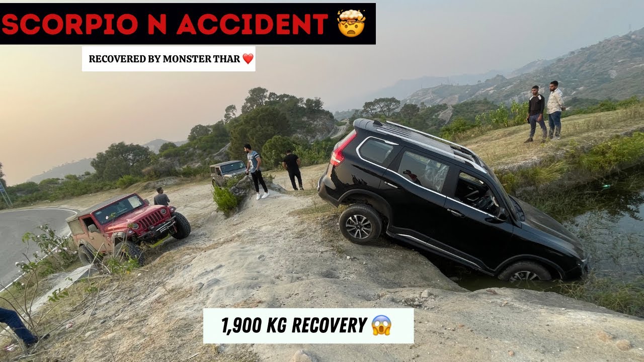 Scorpio N Accident 😅 | Scorpio N vs Thar 2020. 😍 | - YouTube