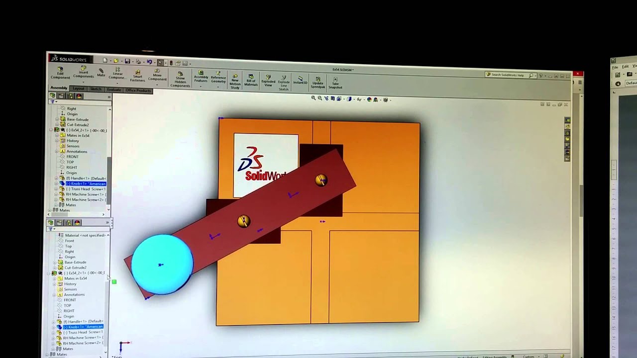 Solidworks grinder - YouTube