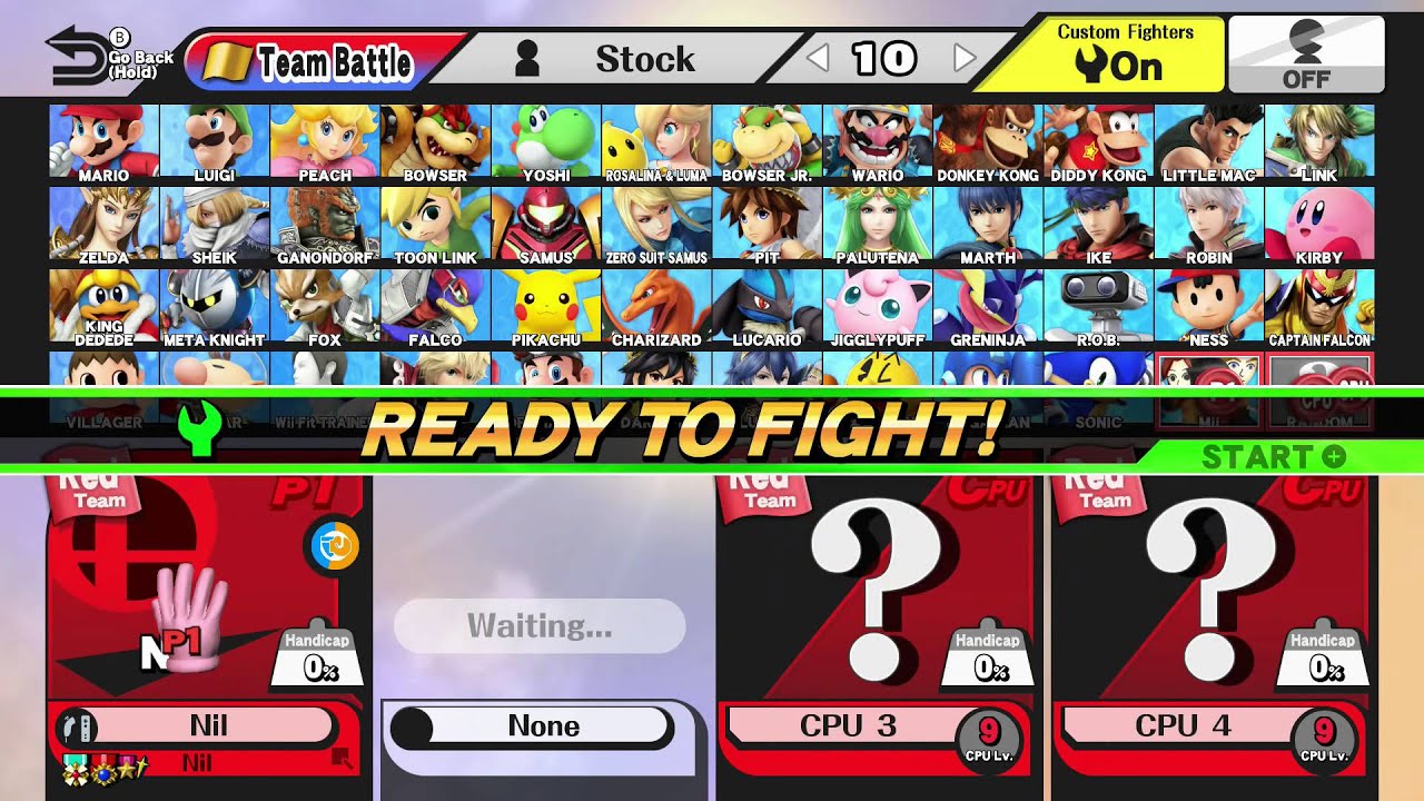 Super Smash Bros 4 Wii U - Online Friend Game - Nilly896 vs khnah1 ...