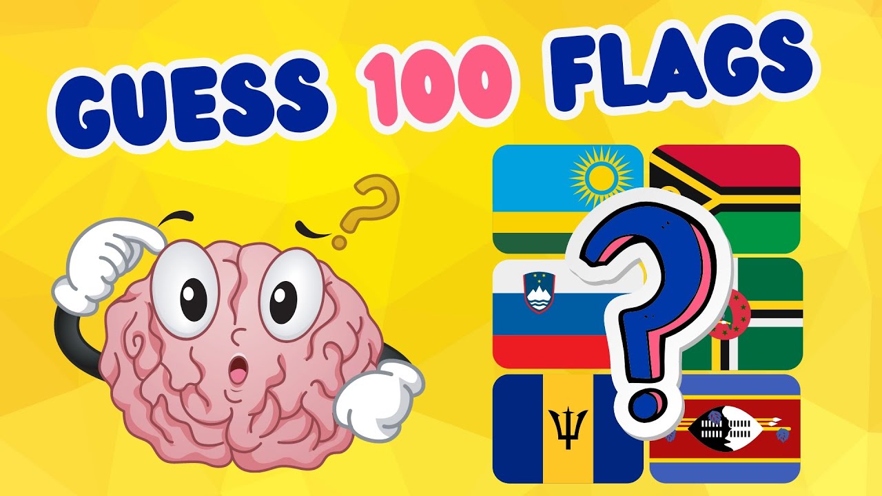 Guess 100 Flags | 5 Seconds Per Flag | Name the Flag Quiz - YouTube