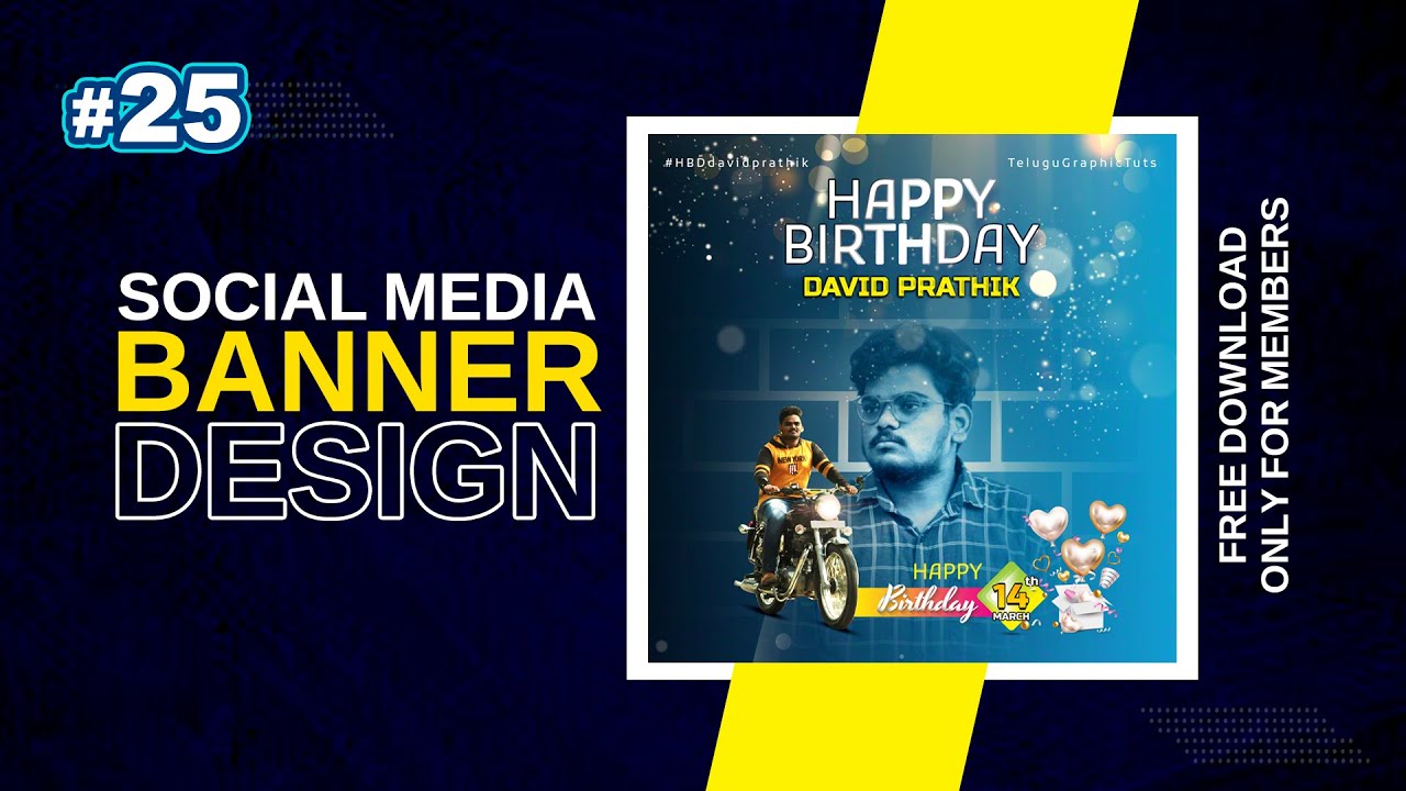 #206 Birthday CDP | Photoshop CC 2021 - YouTube