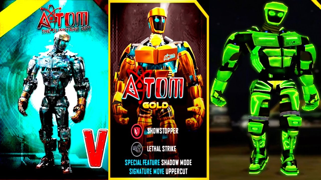 Real Steel WRB ATOM GOLD DANCE EVENTS RUMBLE IN THE JUNGLE VS ATOM ...