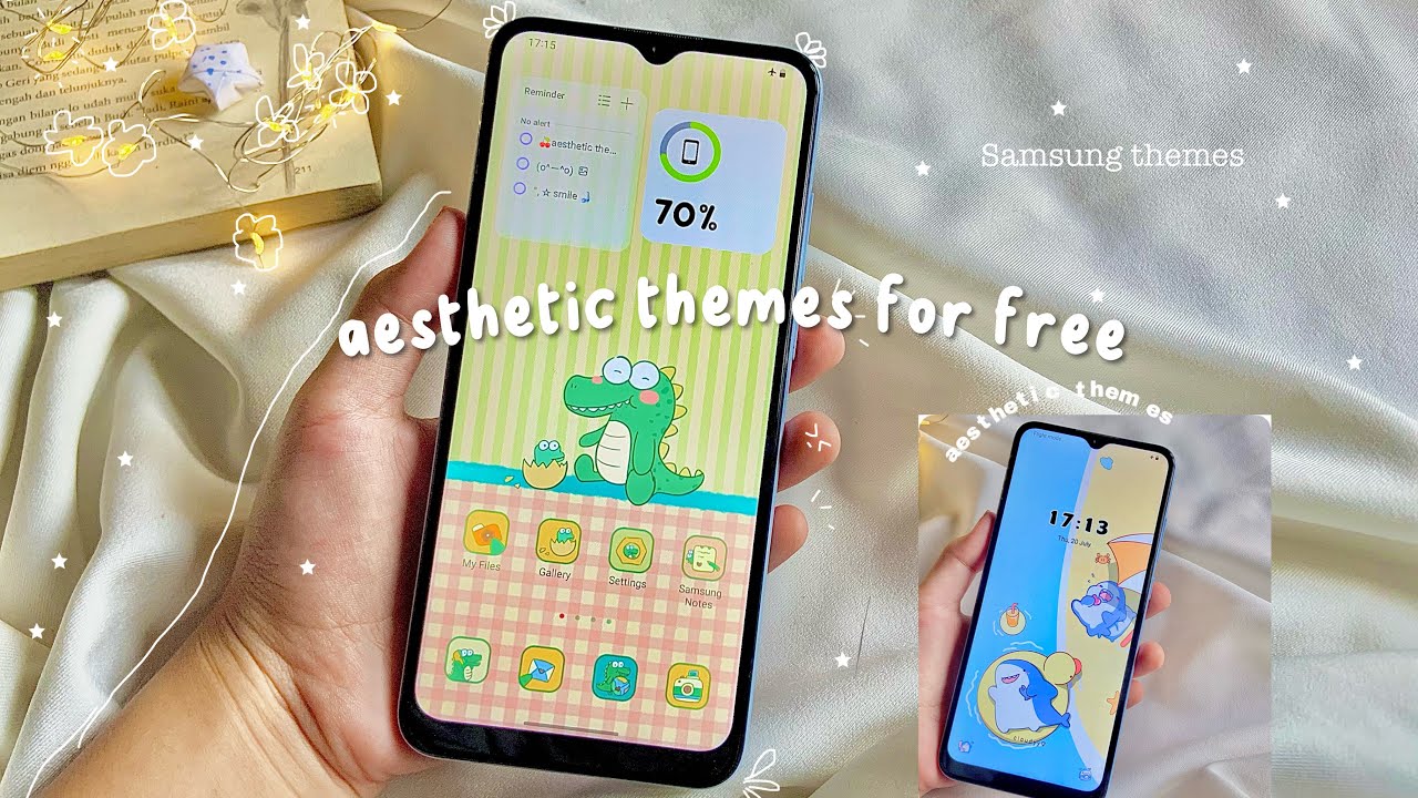 aesthetic & cute themes fo free🥐|| samsung galaxy themes part°4⋆ ˚｡⋆୨୧ ...