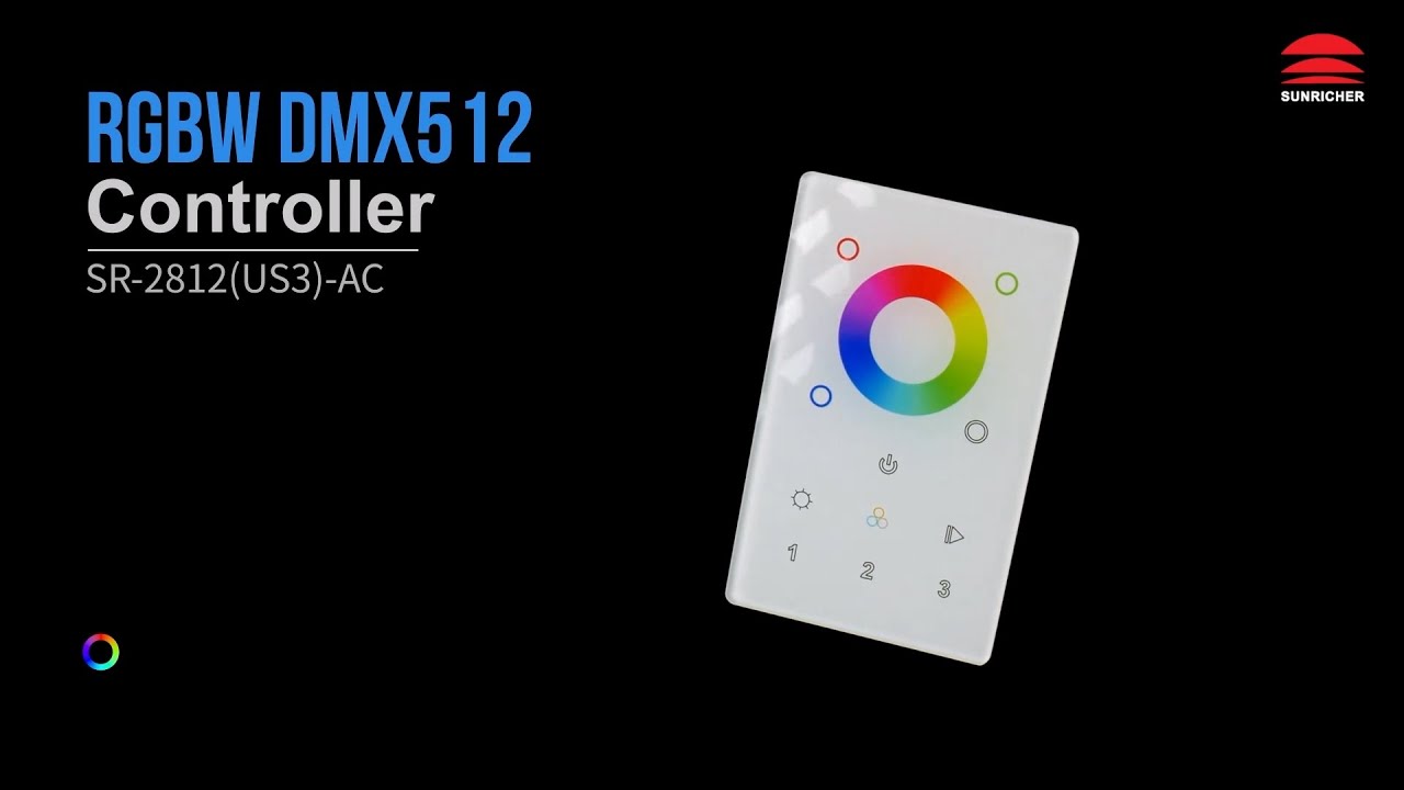 RGBW DMX512 Controller_SR-2812(US3)-AC - YouTube