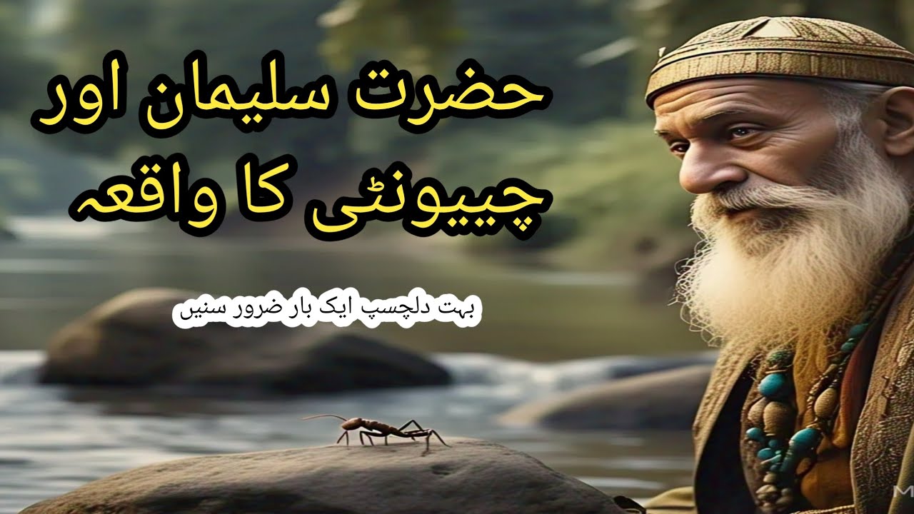 Hazrat suleman aur chunti ka waqia | Prophet sulaiman and ants story ...