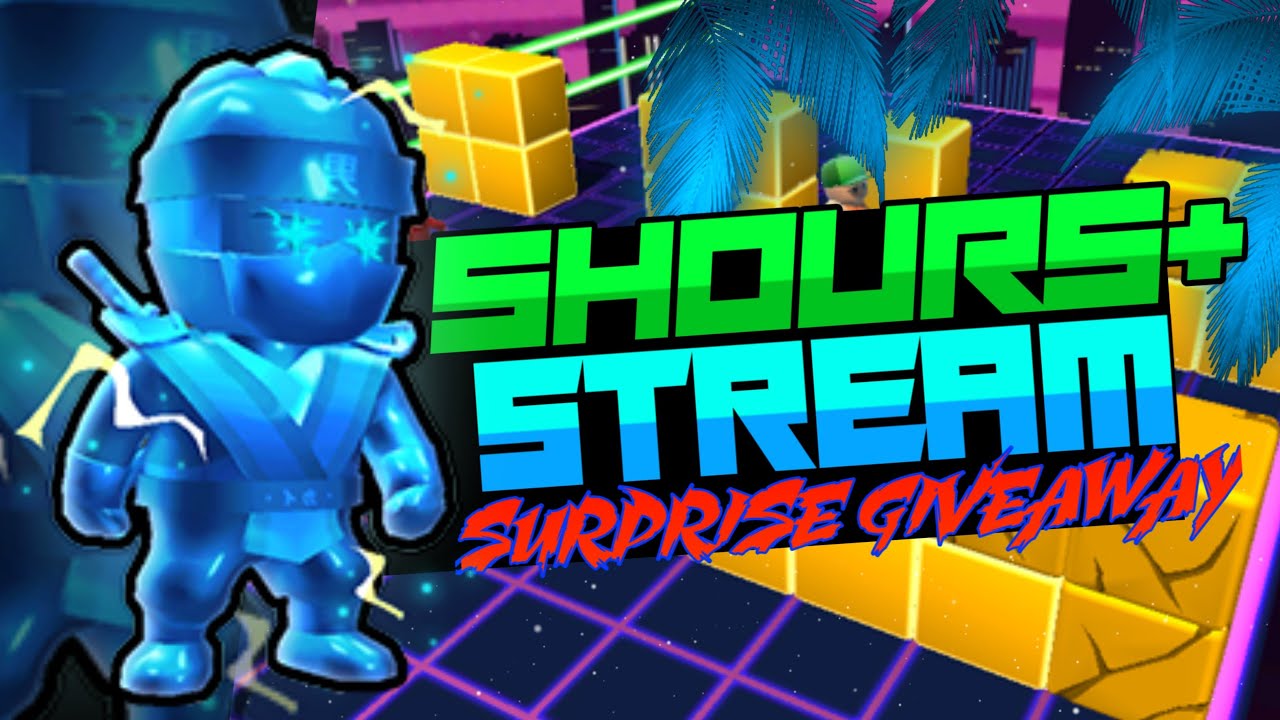 STUMBLE GUYS LIVE|5HOUR'S STREAM|SURPRISE GIVEAWAY🎁 |ROAD TO 3K - YouTube