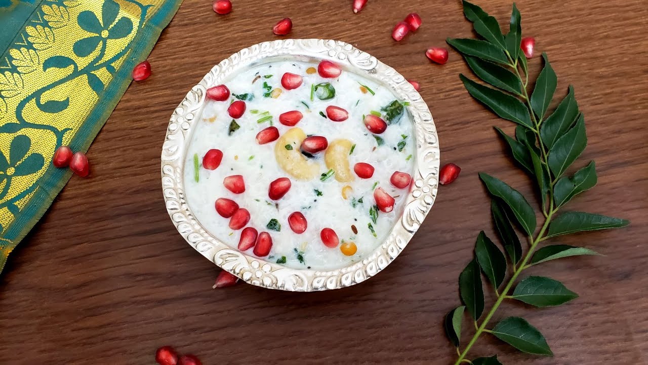 Dadhyojanam - Temple Style Curd Rice - Prasadam Perugannam ...