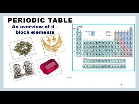 d block elements | Transition metals | Periodic Table - YouTube