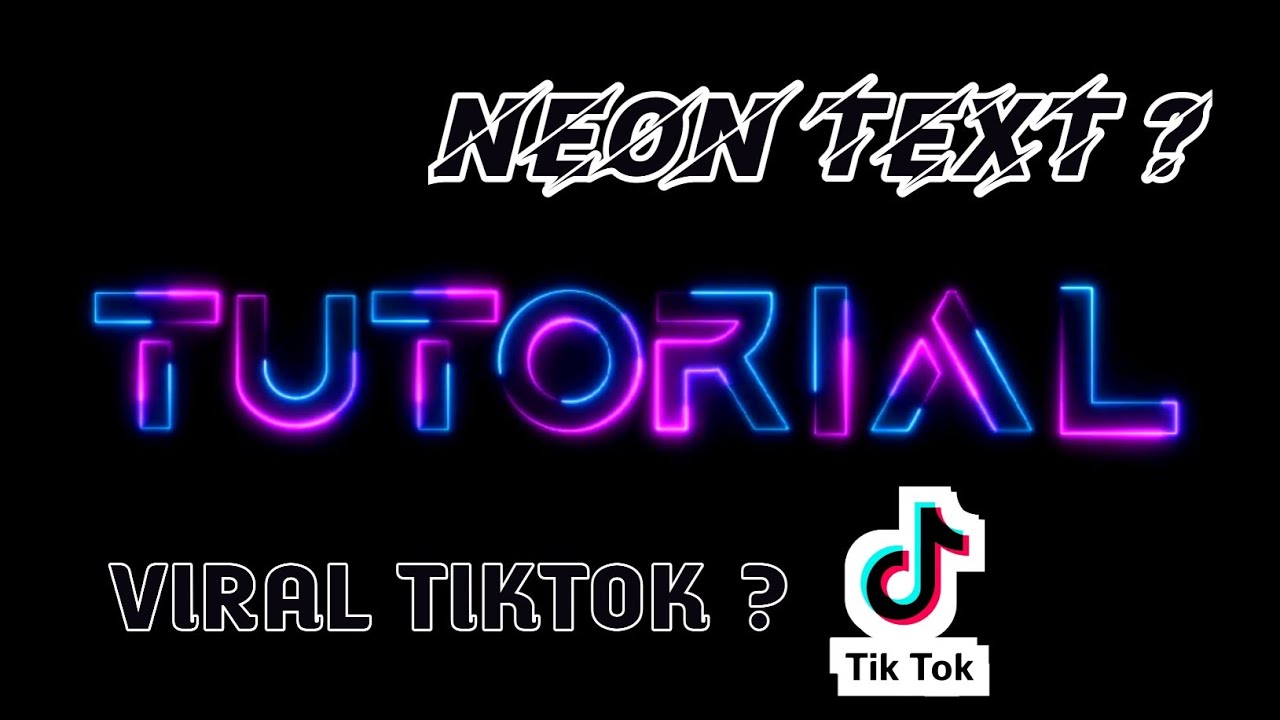 🔴 TUTORIAL : NEW INTRO TEXT NEON ! - YouTube