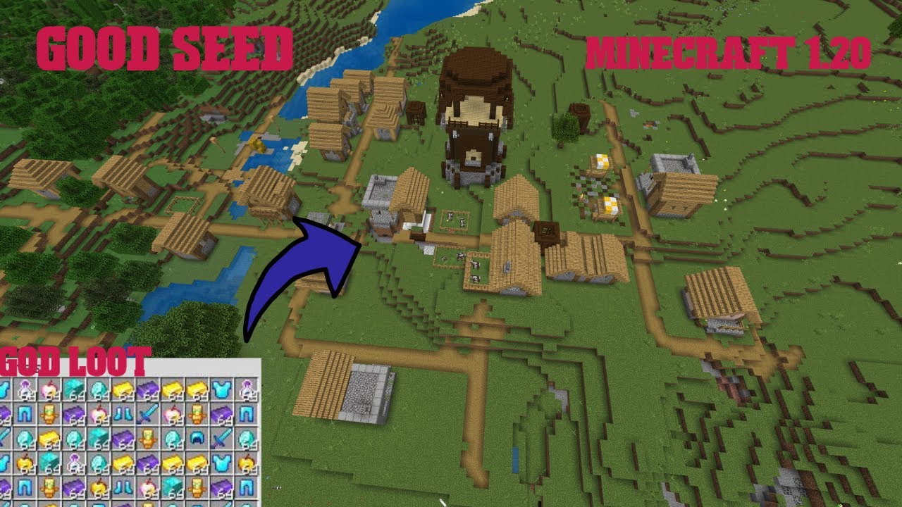 Good minecraft seed🔥| Good minecraft seed for 1.20 bedrock edition ...