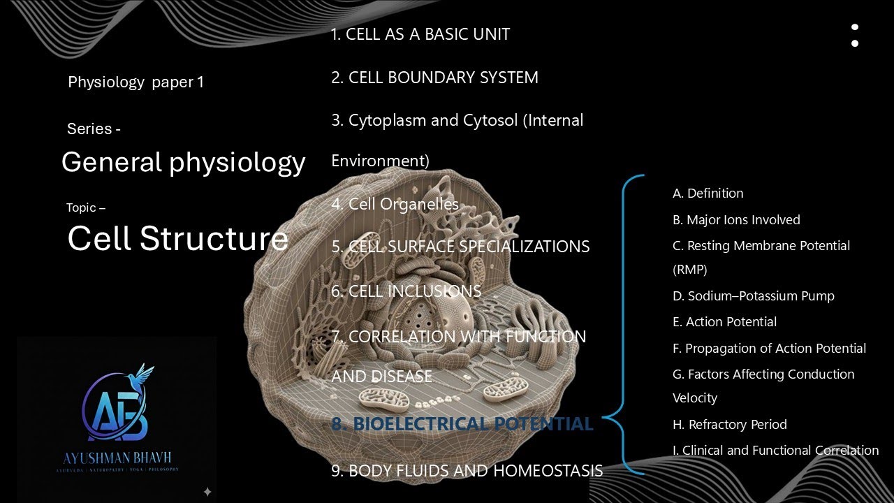 8. BIOELECTRICAL POTENTIAL (anatomy -1, first year) for BNYS, BAMS ...