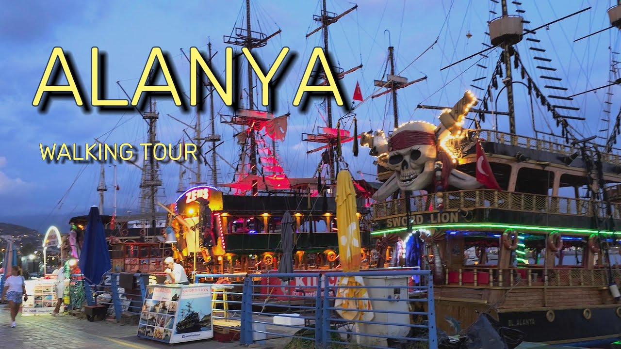 WALKING Through Alanya NIGHTLIFE Secrets | Turkey Alanya walking tour ...