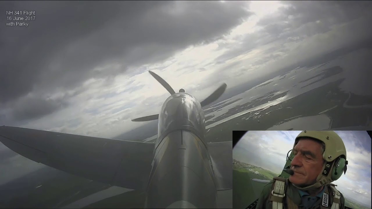 Spitfire Flight in NH341- flown by Parky - YouTube