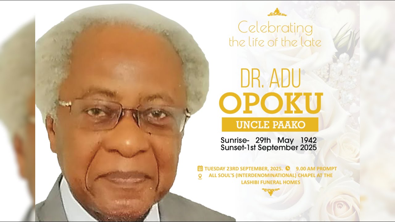 Burial Service of Dr. Adu Opoku - YouTube