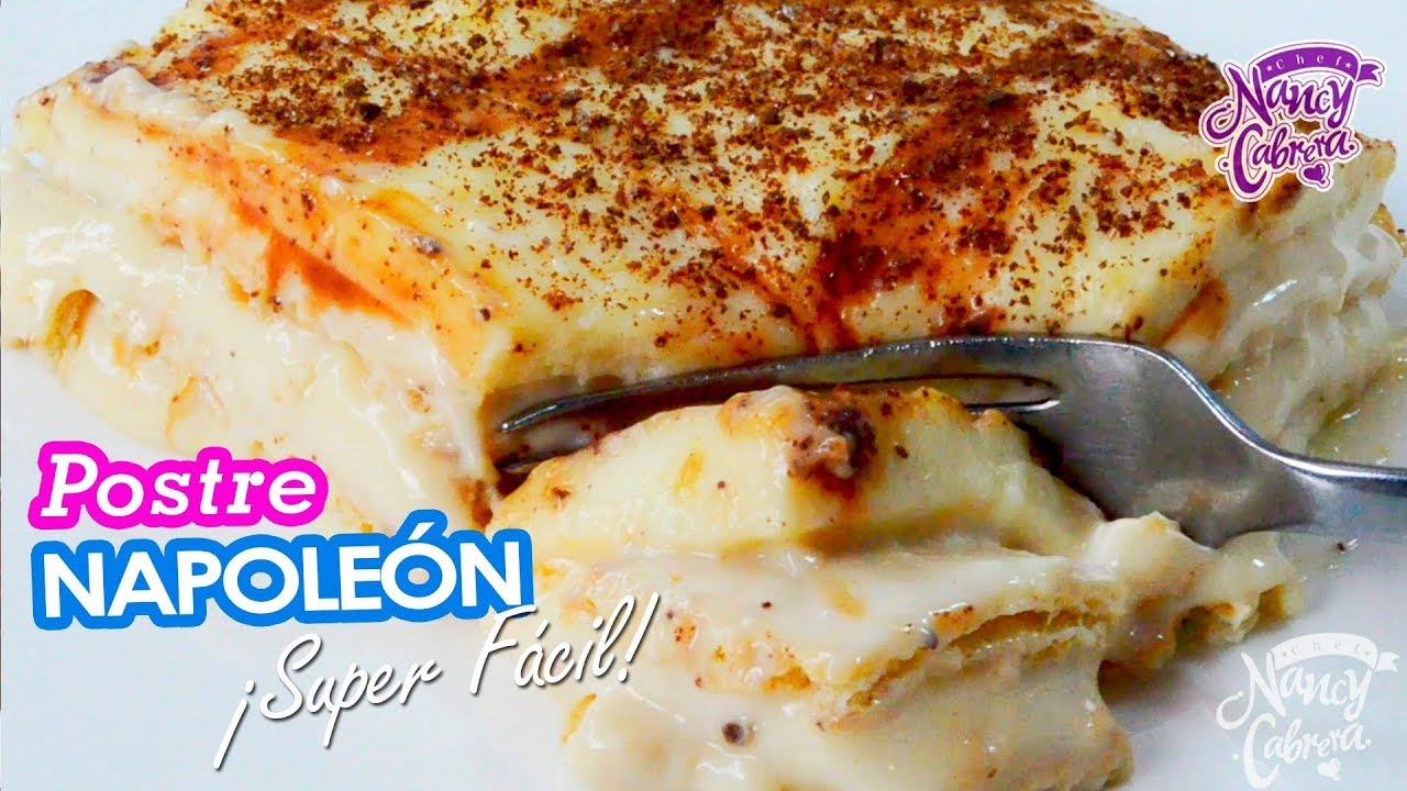 Postre Napoleón ¡ Súper Fácil de hacer! - YouTube