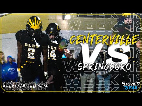 HIGH SCHOOL FOOTBALL | Centerville vs Springboro - Playoff HIGHLIGHT ...