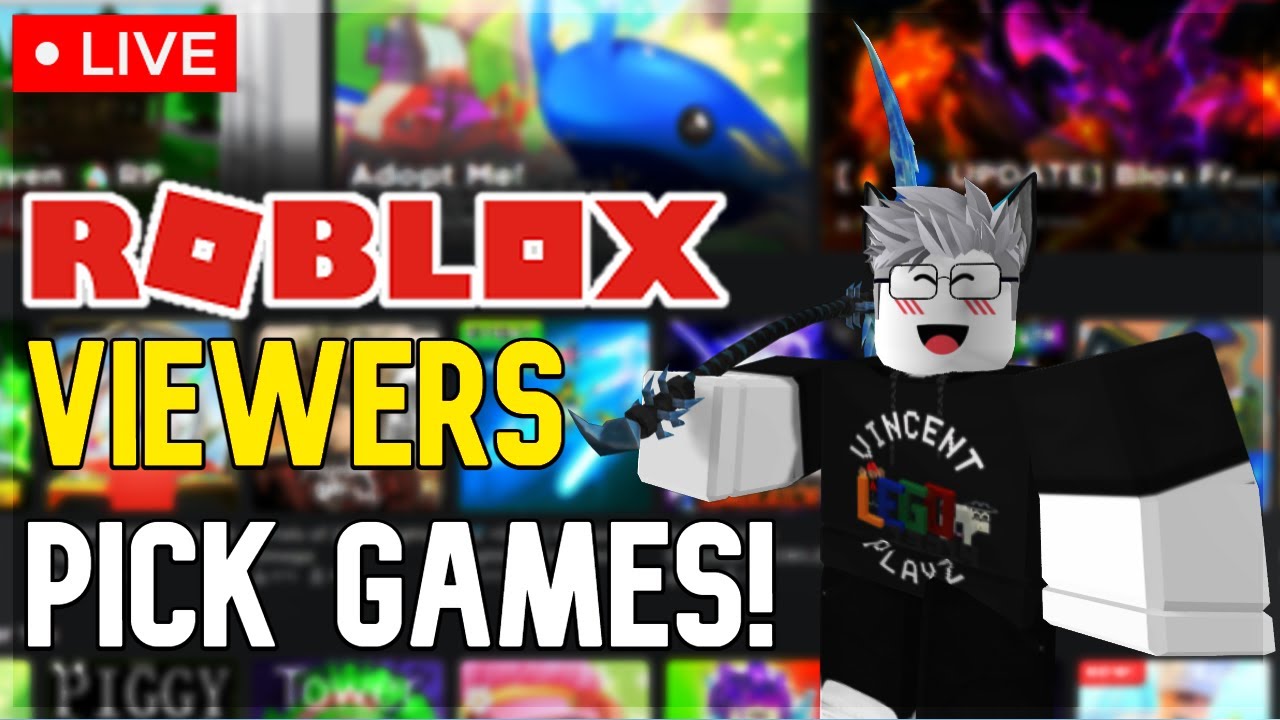 🔴 Roblox Live Stream With Viewers | Viewers Pick Games! - YouTube