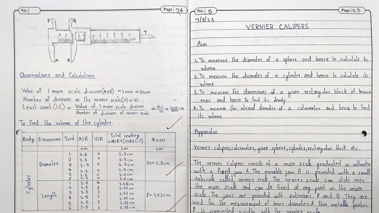 Class12 (Plus two)Physics practical record(Full in one video) #physics ...