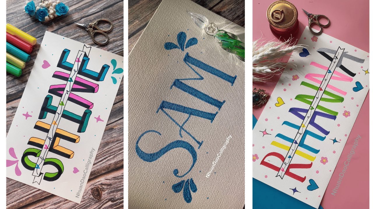 Writing the top 9 calligraphy lucky names - August 2023 | Nhuan Dao ...