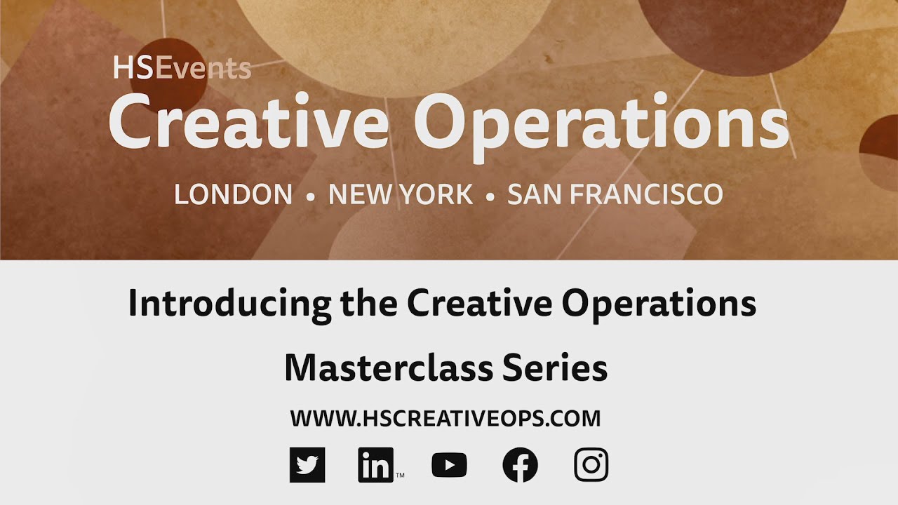 Introducing the Creative Operations Masterclass Series - YouTube