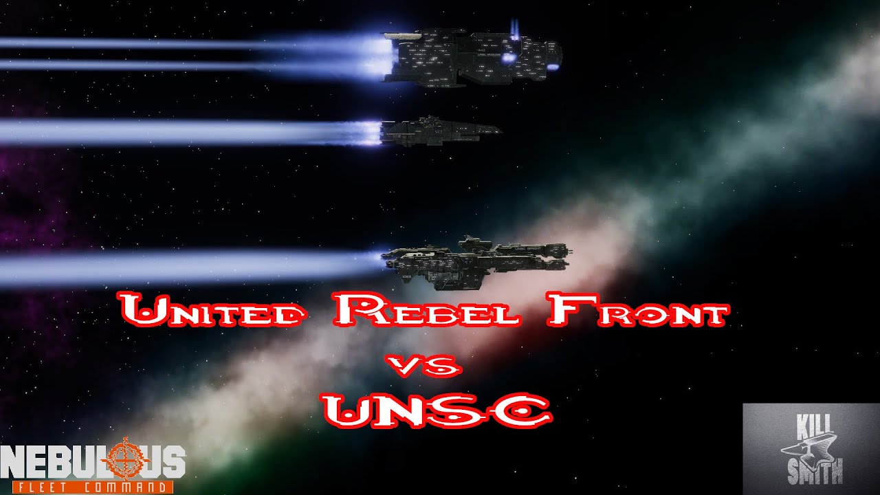 HALO Fleet Battles | URF vs UNSC Space Ship Battle | 4v4 Nebulous Fleet ...