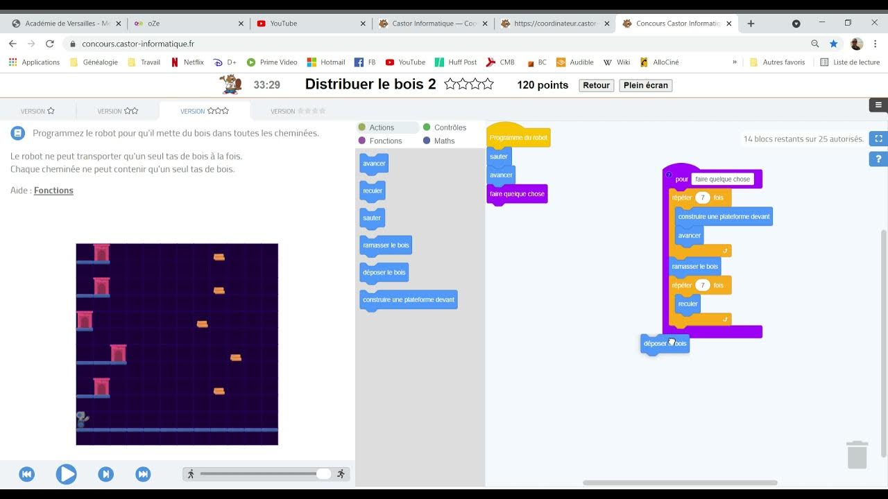 ALGOREA 2021 2eme tour JAUNE 3 étoiles - YouTube