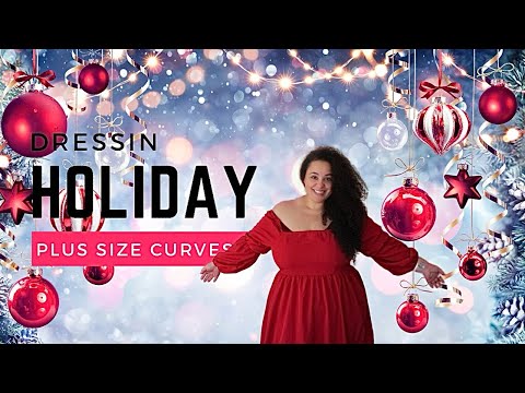 Dressin Holiday Try-on Haul | Plus Curve Fashion | Winter 2024 Outfits 👗👟👢🎄💃🏻
