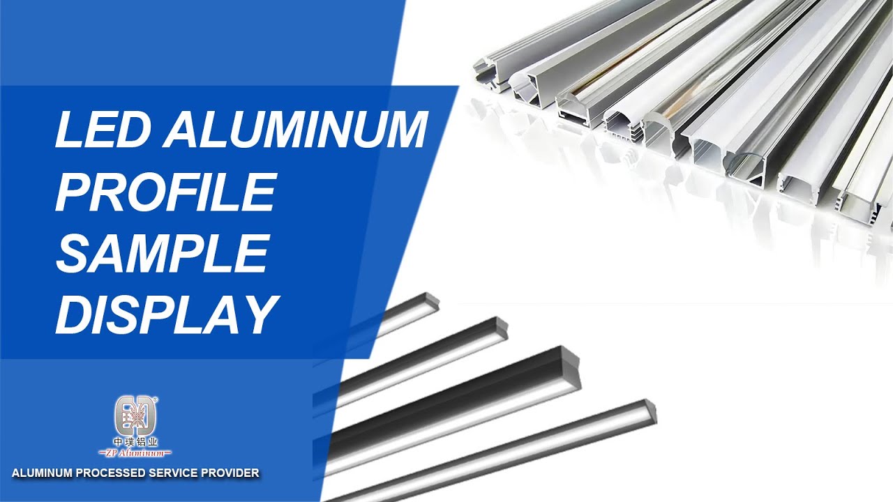 Led aluminum profile sample display - YouTube