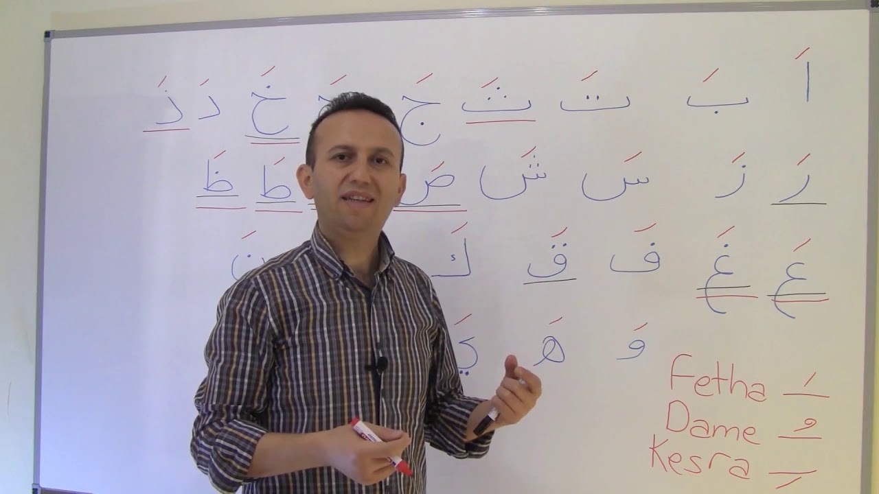 Arap Alfabesi (Sıfırdan Arapça) 4. Ders Harekeler- Kalın Harfler - YouTube