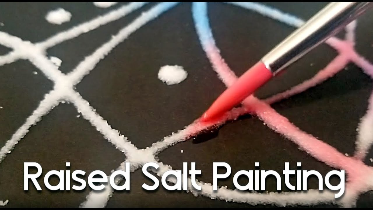 How to Make Raised Salt Paintings - YouTube