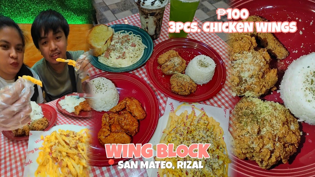 3pcs Chicken Wings, 100 pesos lang‼️ | Wing Block San Mateo Rizal - YouTube
