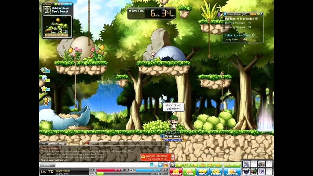 Maple Cygnus Knight lvl70 Boss Fight - YouTube