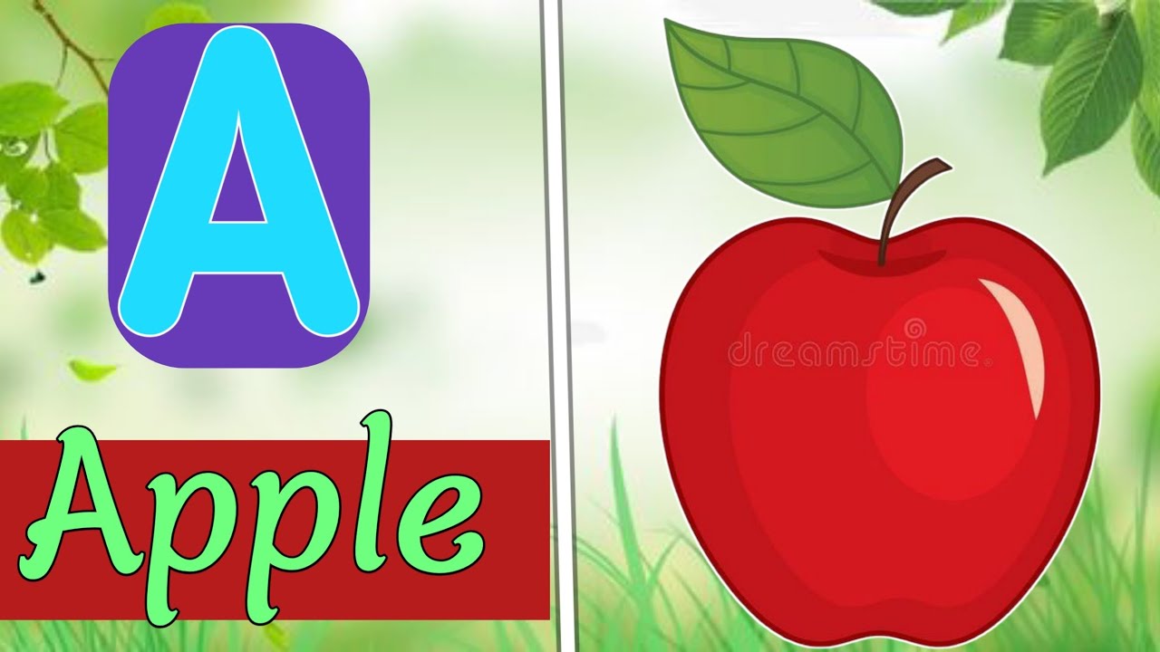 Phonics song with TWO Words - A for apple - ABC Alphabet song with ...