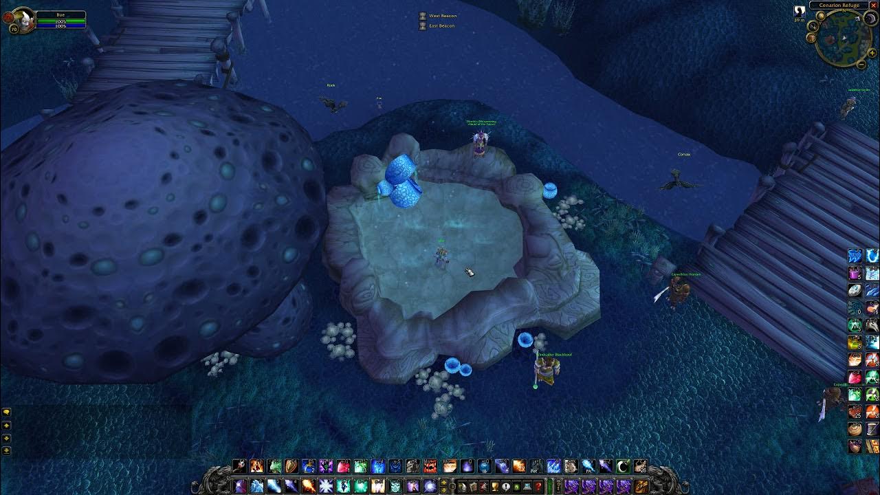 Outland Moonwell Location Wow Tbc Youtube