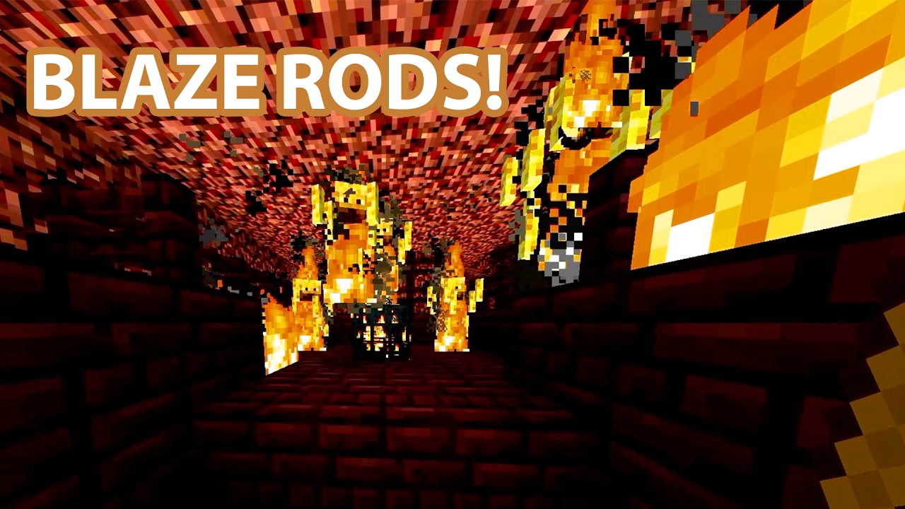 Nether Fortress Raid! Getting Blaze Rods in Minecraft Survival - YouTube