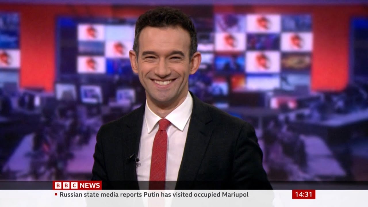 Ben Boulos introduces a programme on BBC News that is also presented by ...