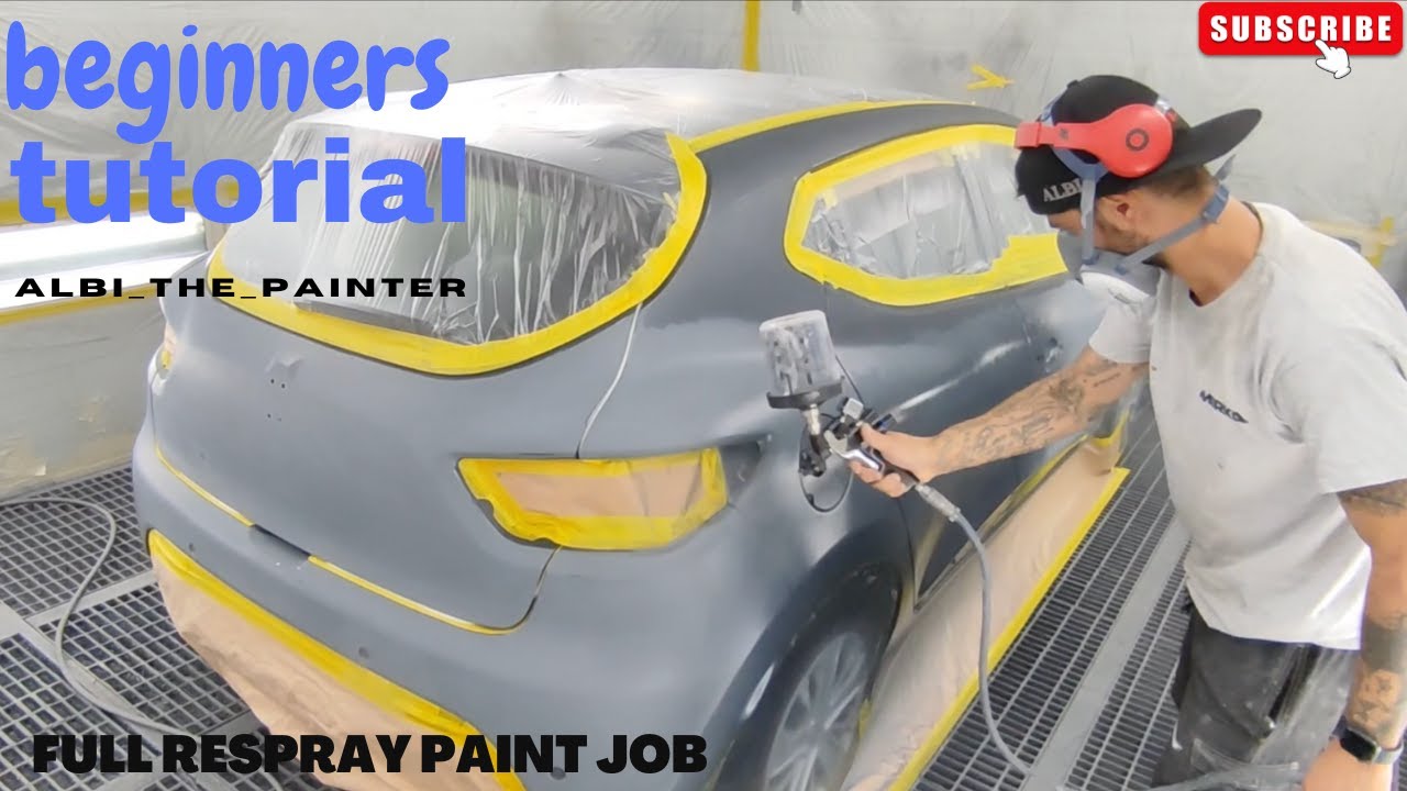 CAR PAINTING: how to paint (begginers tutorial) - YouTube