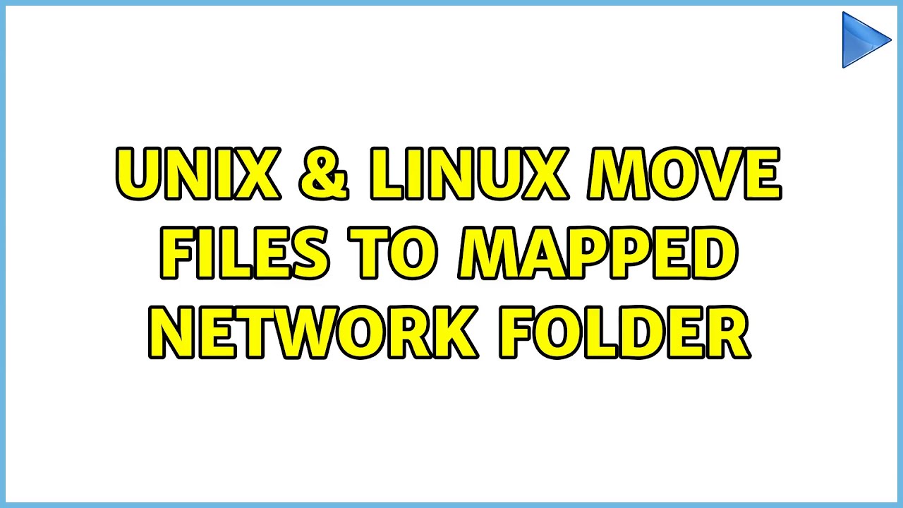 Unix Linux Move Files To Mapped Network Folder YouTube unix-linux-move-files-to-mapped-network-folder-youtube